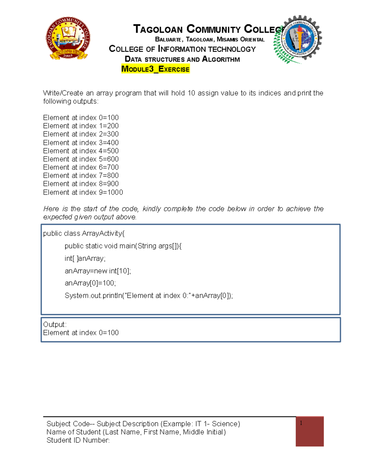 IT 108 MOD2 Eniola - MODULE - TAGOLOAN COMMUNITY COLLEGE BALUARTE ...