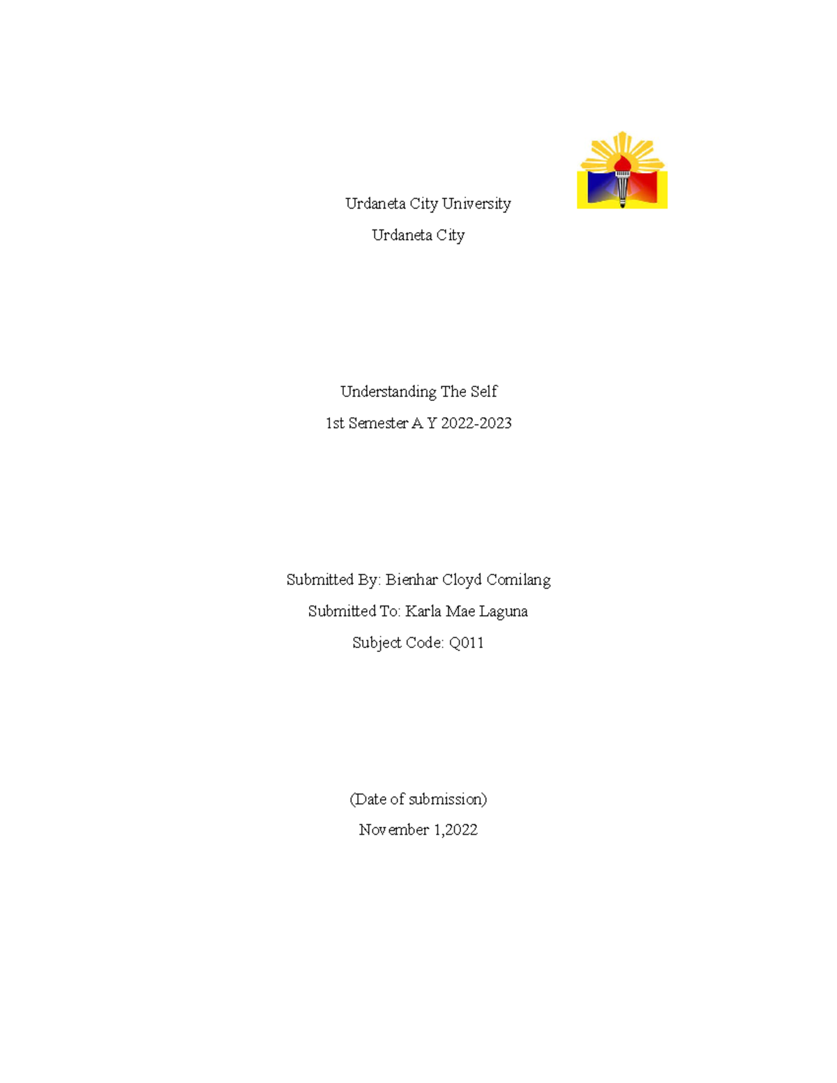 Q011 E-Portfolio Comilang,Bienhar Cloyd - Urdaneta City University ...