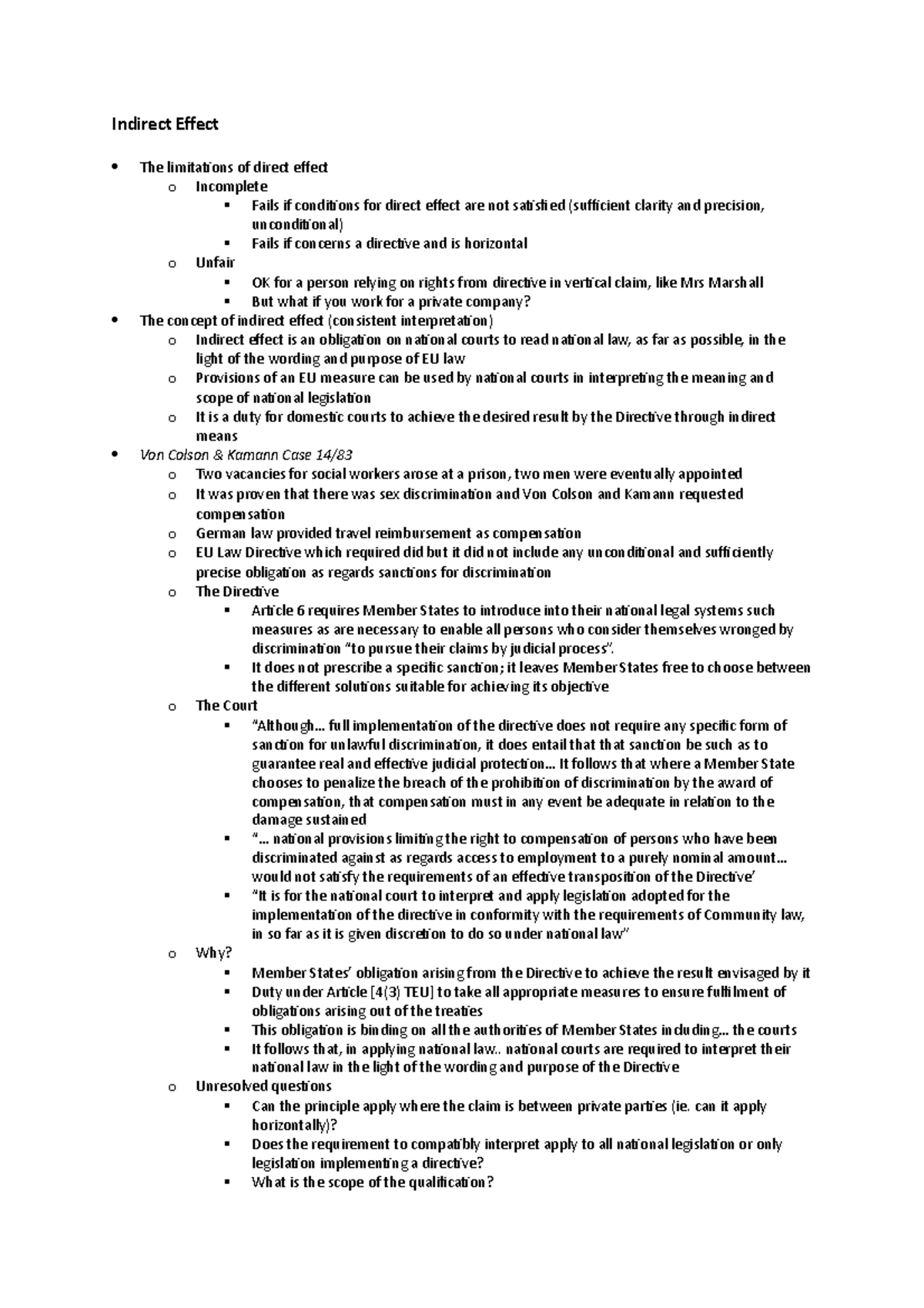 Indirect Effect - Directives - Indirect Effect The limitations of ...