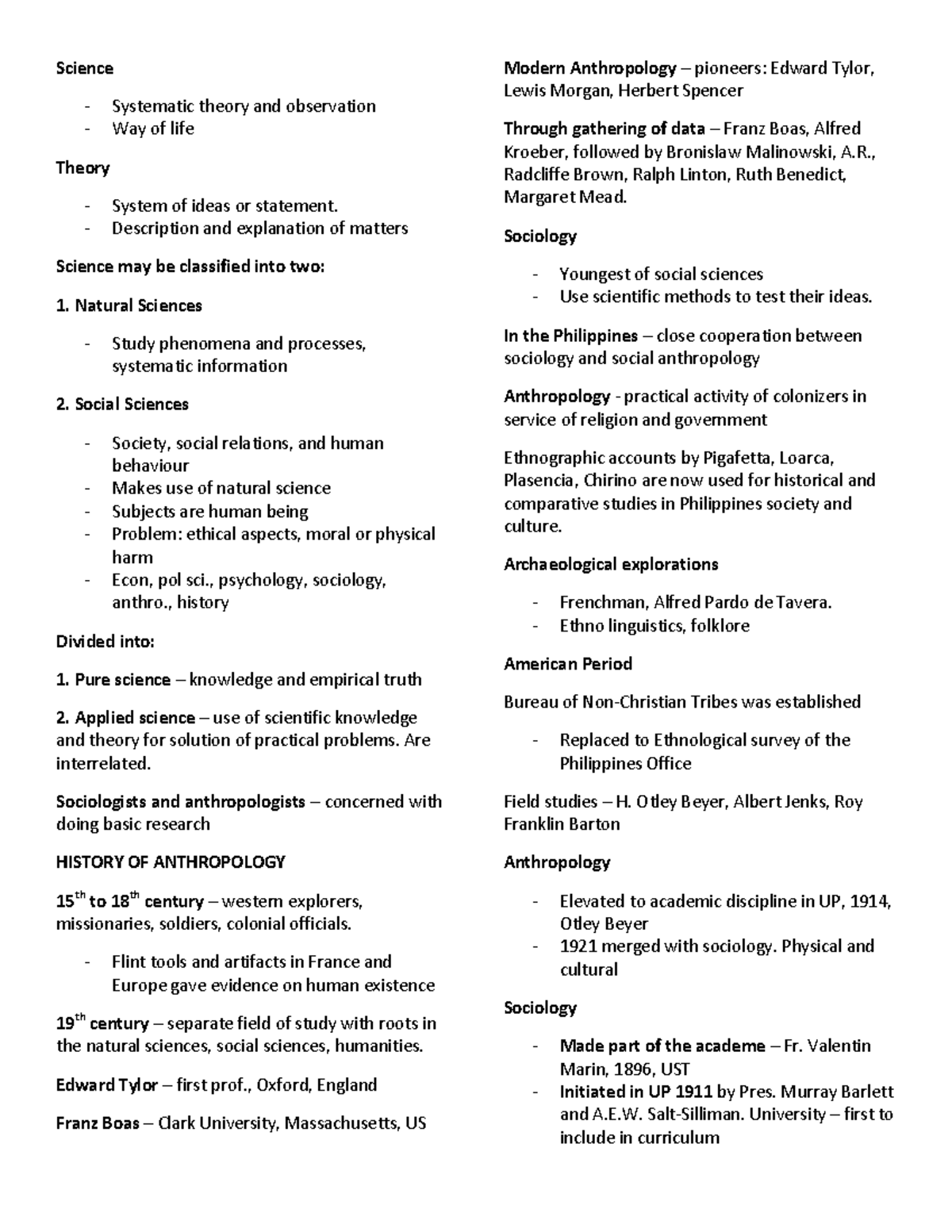 Soc Sci Reviewer - Science Systematic theory and observation Way of life Theory System of ideas ...