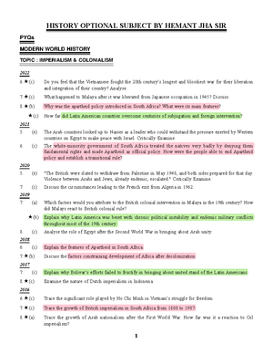 History of modern Europe 1 - [This question paper contains 8 printed ...