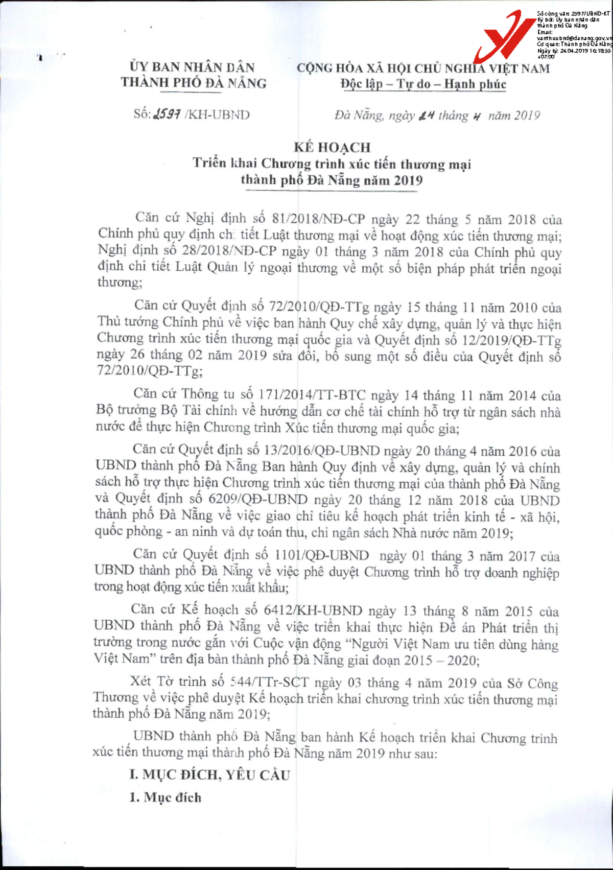 2597 kh xttm 2019 - KH XTTM - Chính sách công - Studocu