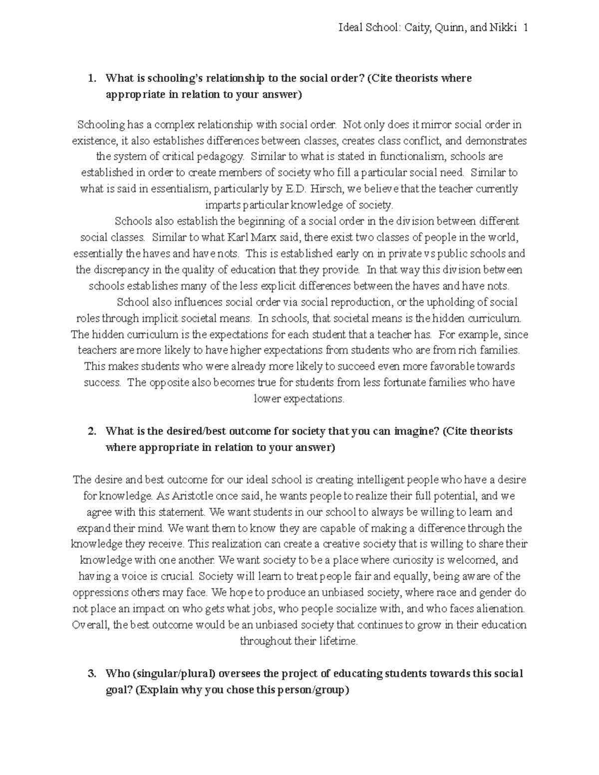 Ideal School Summary Of Essay 1 What Is Schooling s Relationship ideal-school-summary-of-essay-1-what-is-schooling-s-relationship