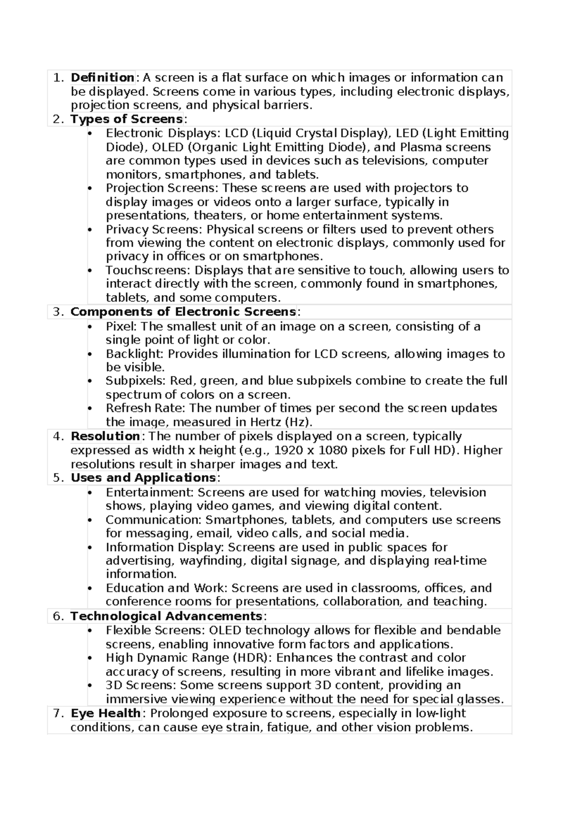 Definition of screen - 1. Definition: A screen is a flat surface on ...