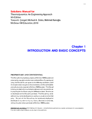 열전달2장 솔루션 - Shshsb - PROPRIETARY MATERIAL. © 2011 The McGraw-Hill ...