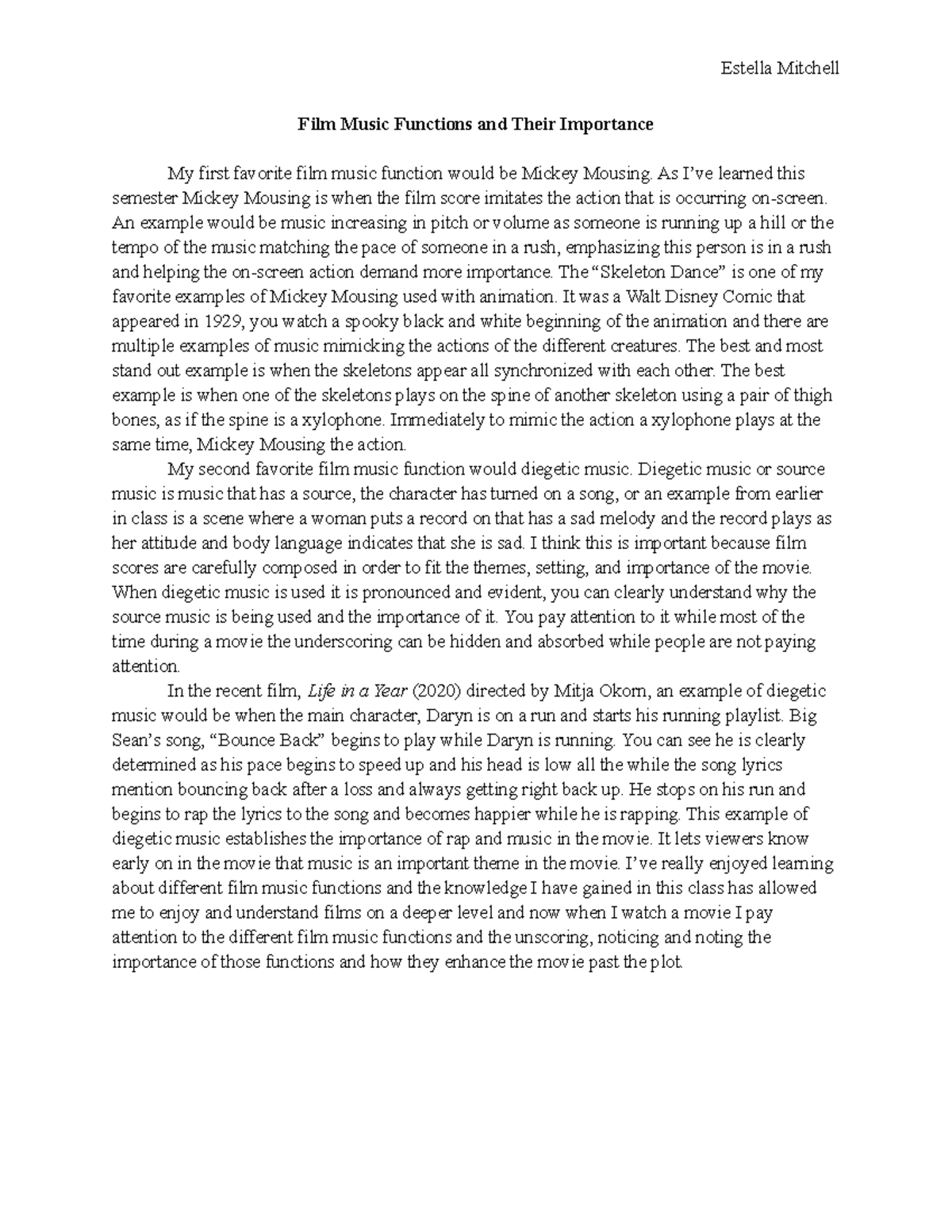 Film Music Functions and Their Importance - Estella Mitchell Film Music ...