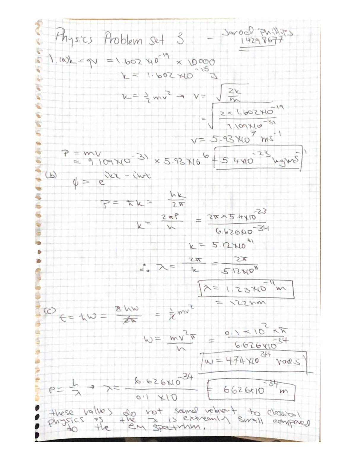 Workshop 3 physics - PHYS 5 - Studocu