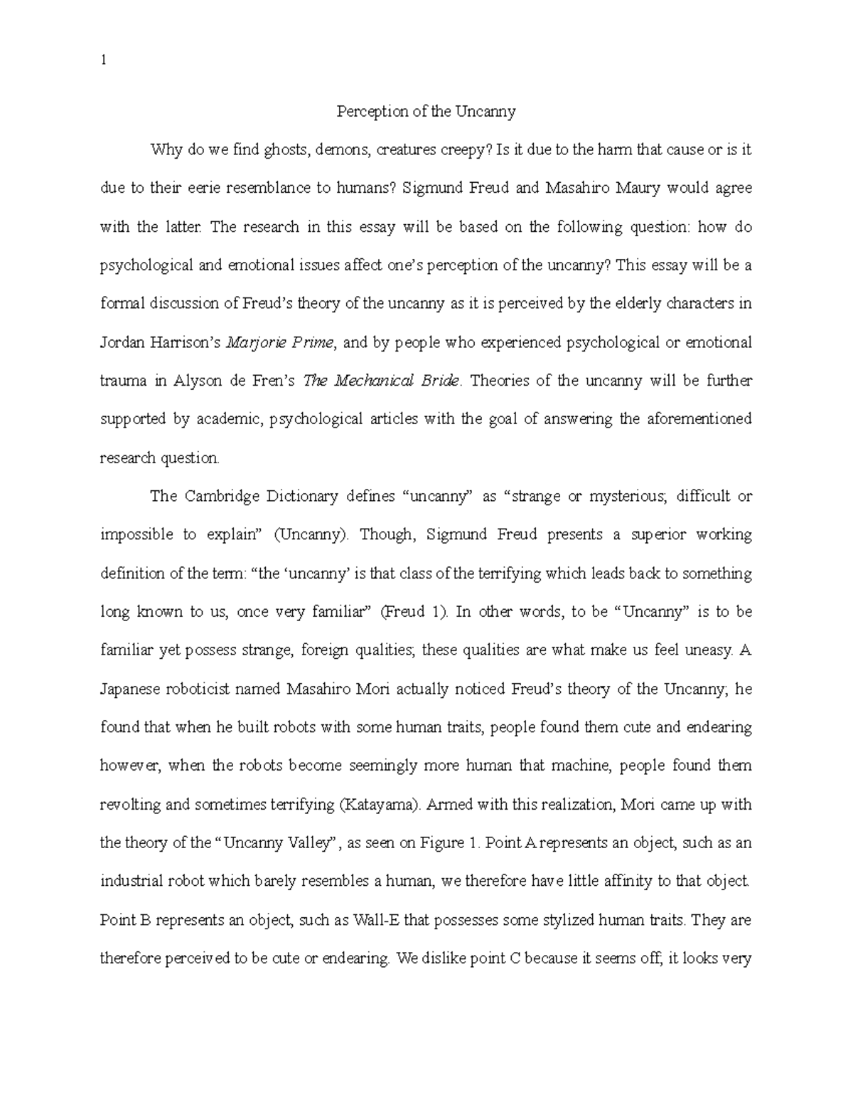 202006 01141438 Perception of the Uncanny - Perception of the Uncanny ...