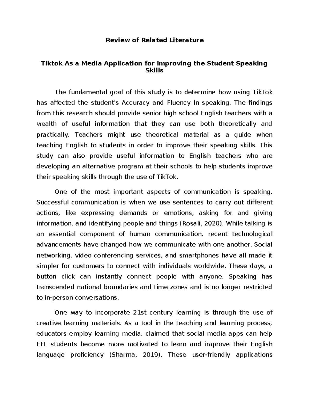 ADD rrl - RRL - Review of Related Literature Tiktok As a Media ...