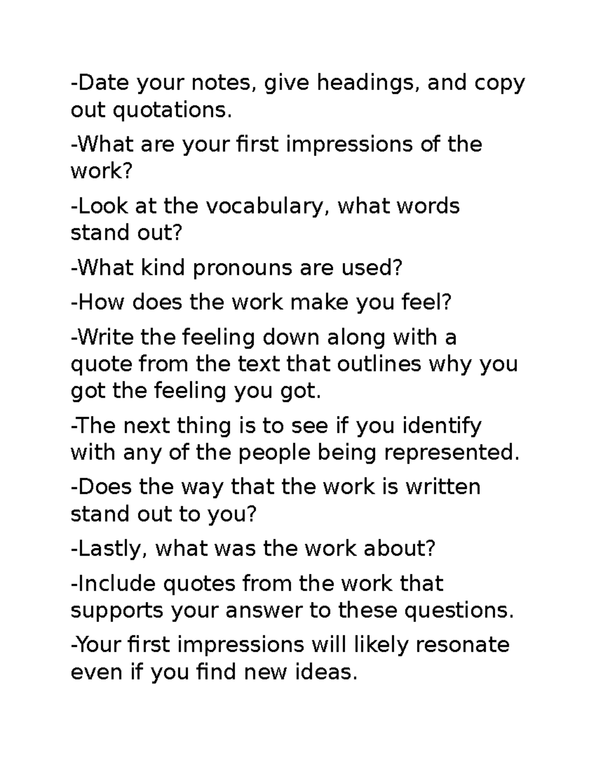 WEAL Ch. 2 Notes -Date your notes, give headings, and copy out ...