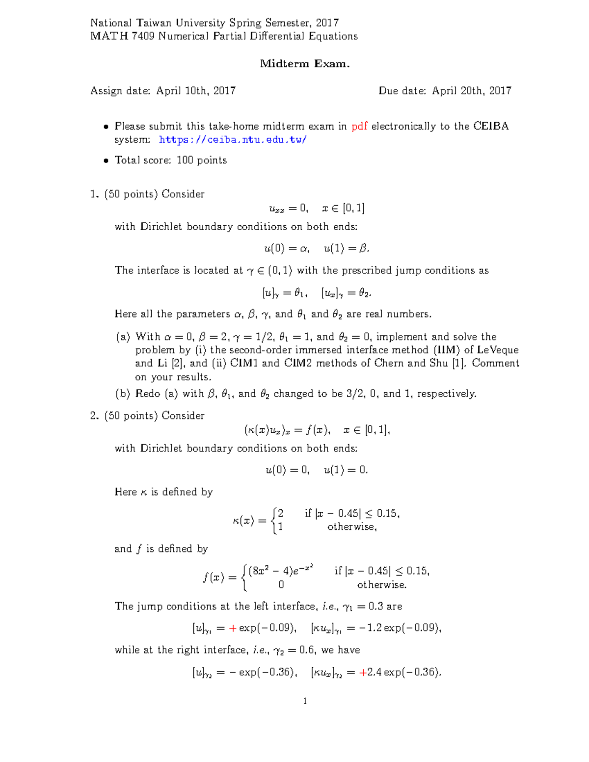 Midterm exam 20 April 2017, questions - National Taiwan University ...