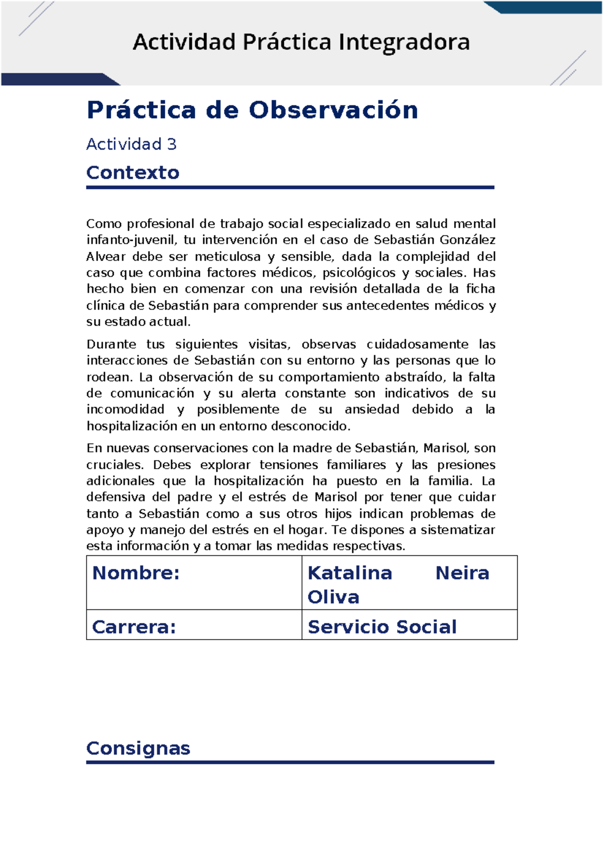 Katalina Neira-API3-Servicio Social-Practica de observacion - Práctica de Observación Actividad ...