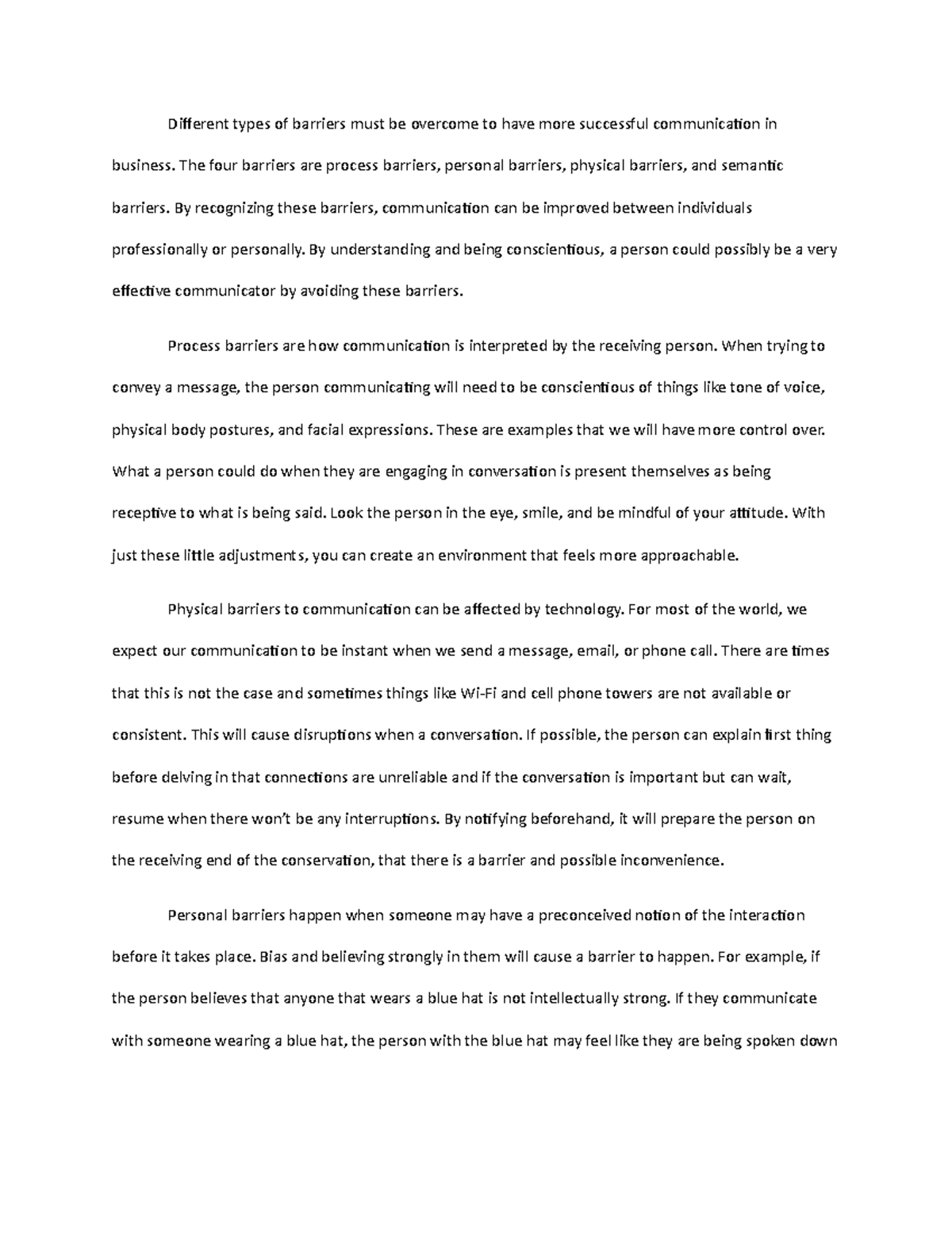 AVM1 AVM1 TASK 4 - passed - Different types of barriers must be ...