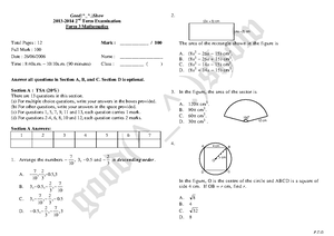 Calculus Di Final - Maximising the volume of a cake tin Stage 1 ...