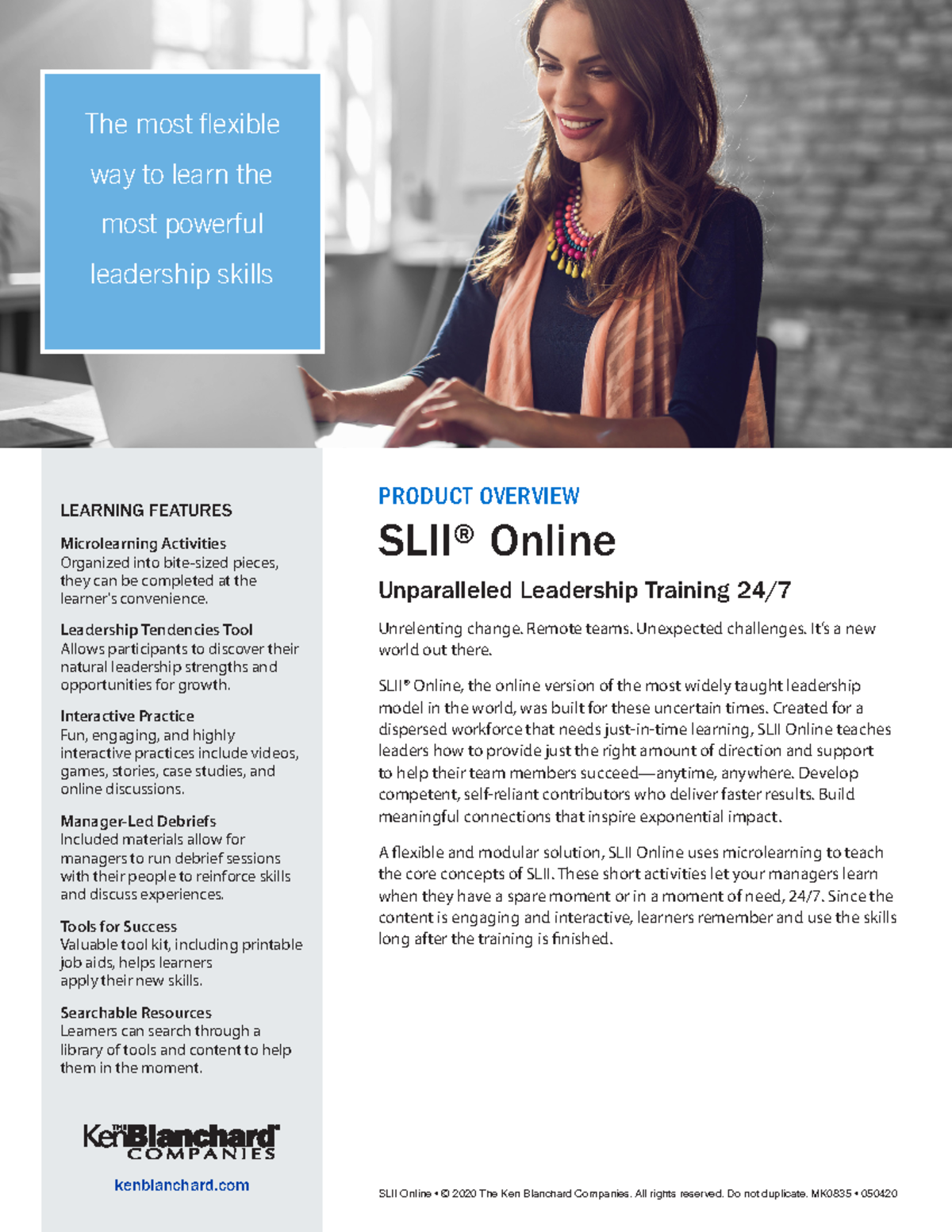 SLII Online Overview MK0835 - kenblanchard SLII® Online Unparalleled ...