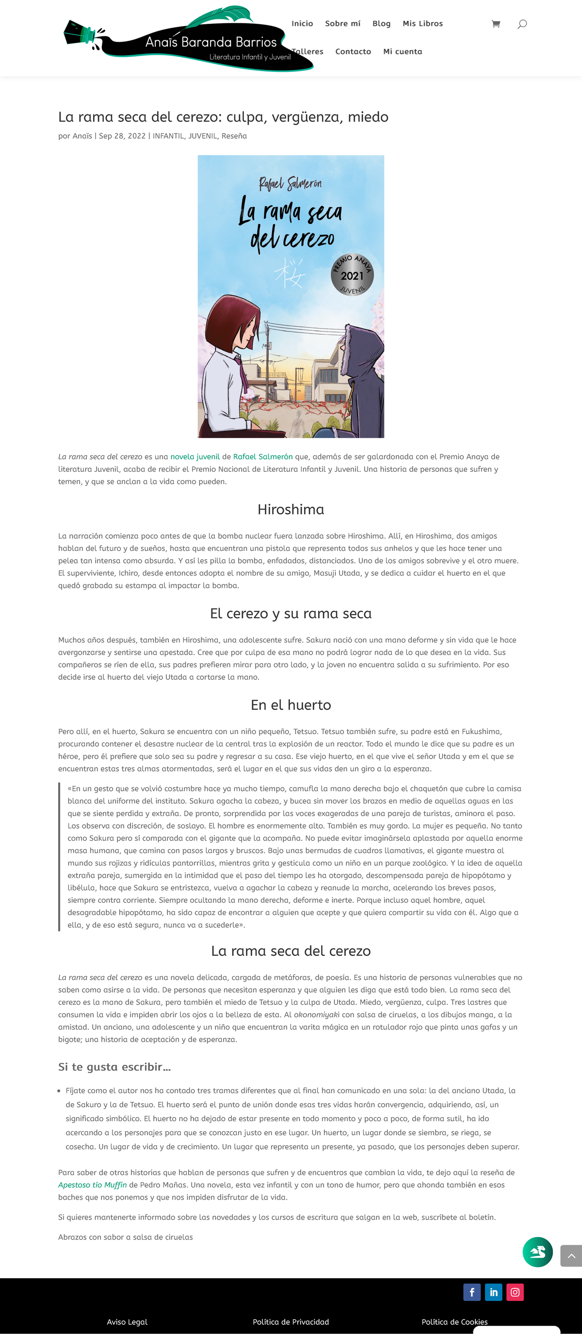 La rama seca del cerezo culpa, vergüenza, miedo ⋆ - La rama seca del ...