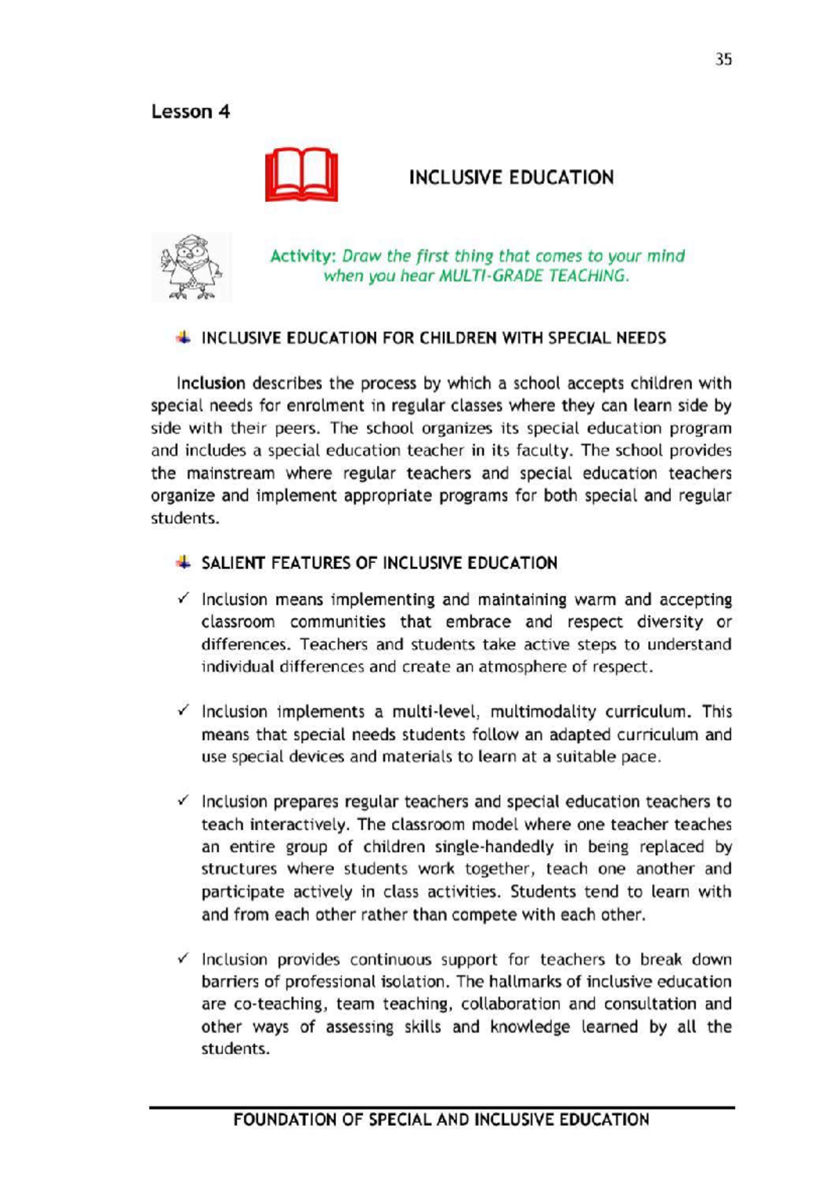 EDUC 102 M1L4 - Foundation of Special and Inclusive Education - BSEd ...