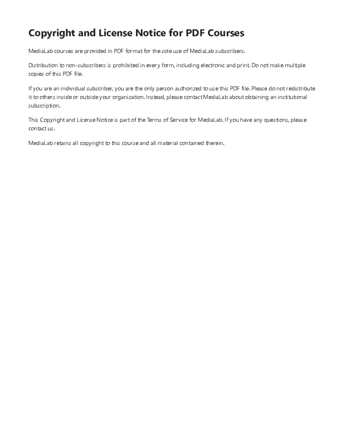 Health Insurance HIPAA - Copyright and License Notice for PDF Courses ...