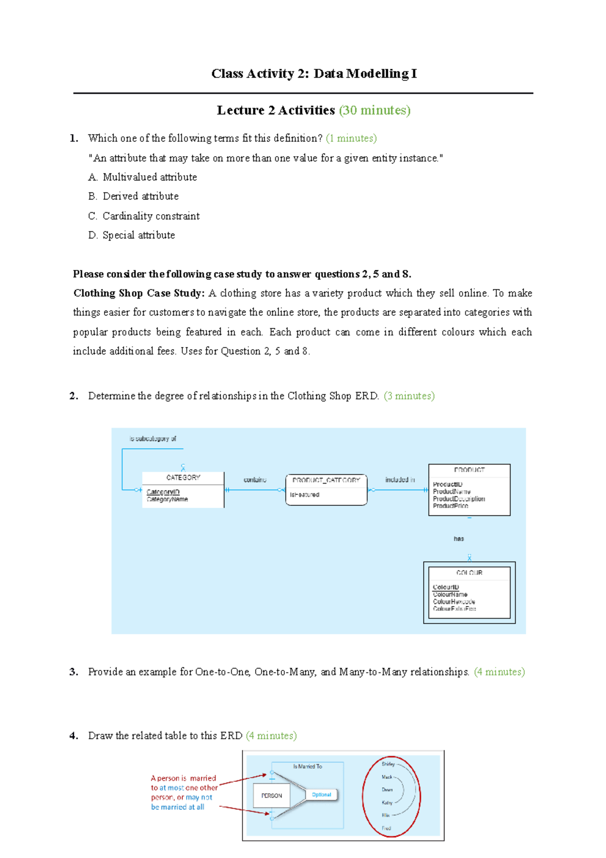 Class Activity 2 - jrklqlkrnq - Class Activity 2: Data Modelling I ...