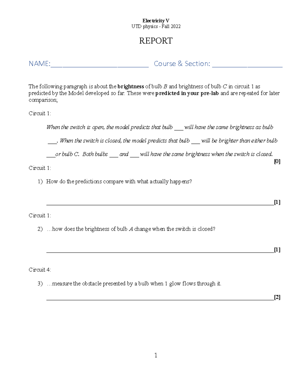 08.7 template for report on electricity V - UTD physics - Fall 2022 ...