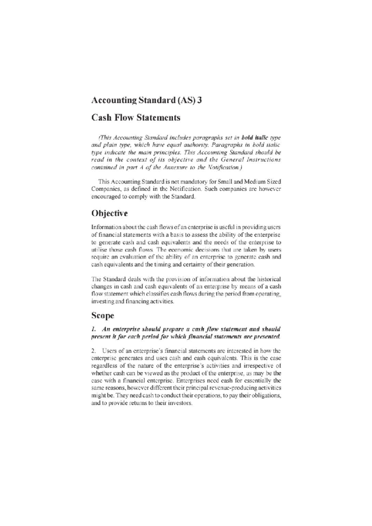 Cash flow statement - Basic accounting Books - Management System - Studocu