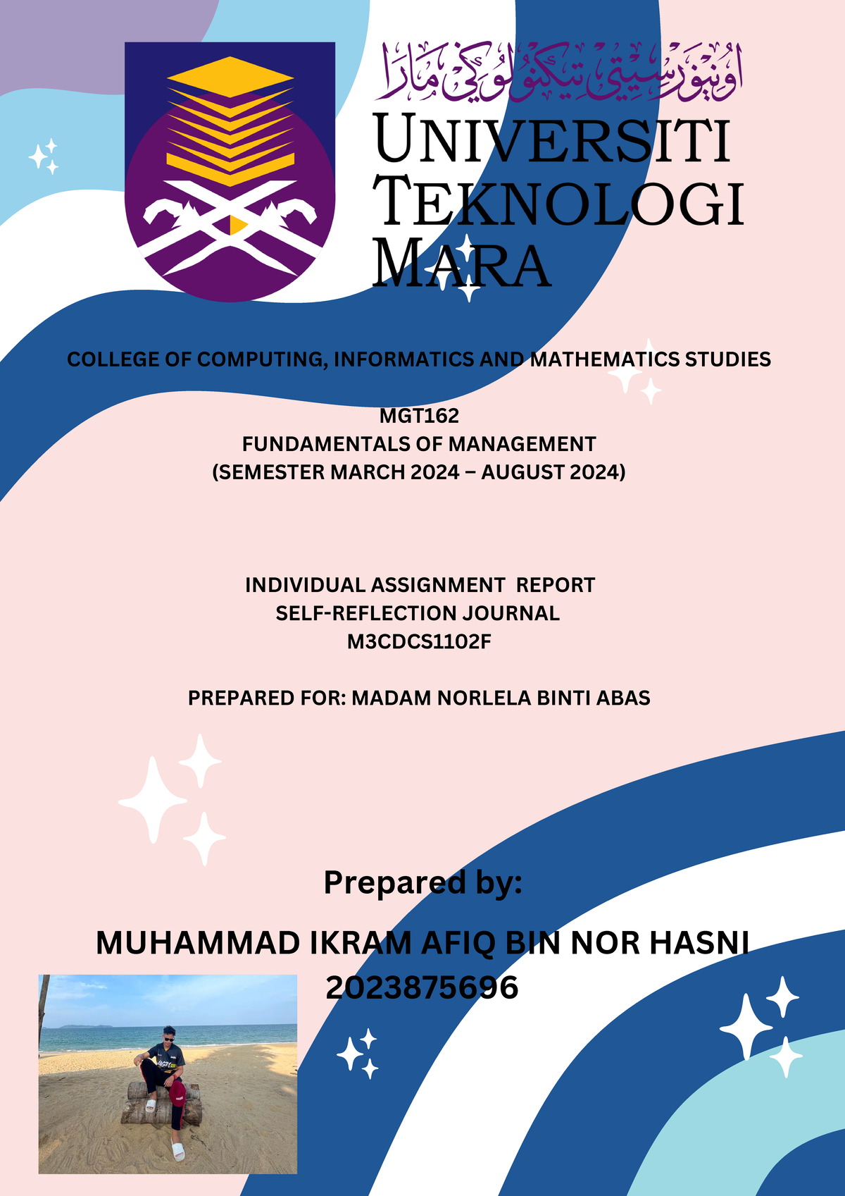Individual Assignment MGT162 - COLLEGE OF COMPUTING, INFORMATICS AND ...
