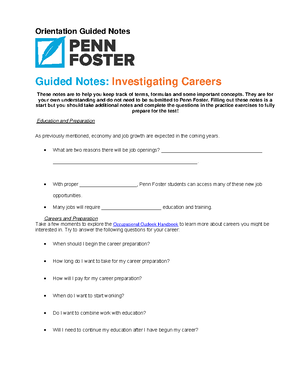 Courseguide orientation guidednotes 01 2 - Orientation Guided Notes ...