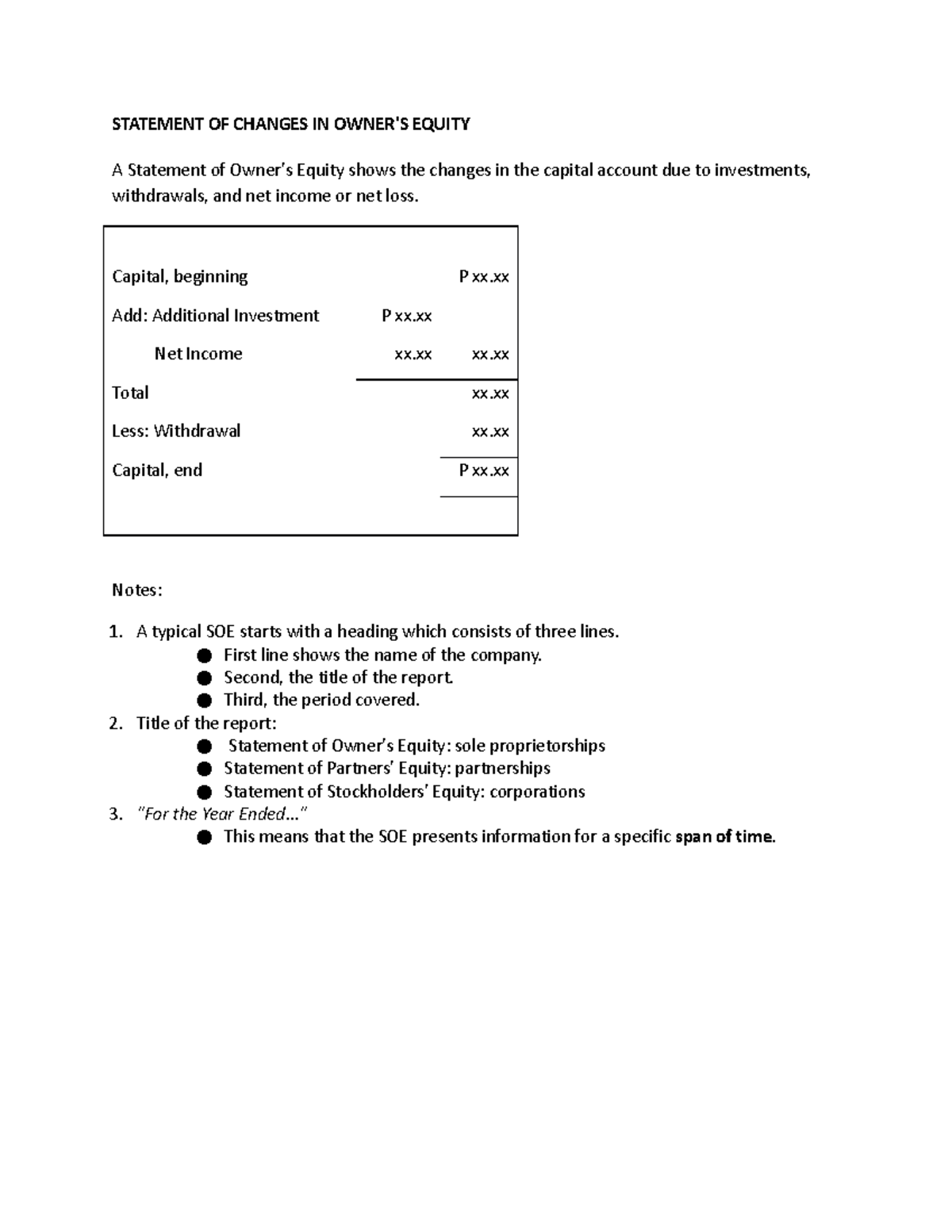 Equity And Cash Flows ABC STATEMENT OF CHANGES IN OWNER S EQUITY A equity-and-cash-flows-abc-statement-of-changes-in-owner-s-equity-a