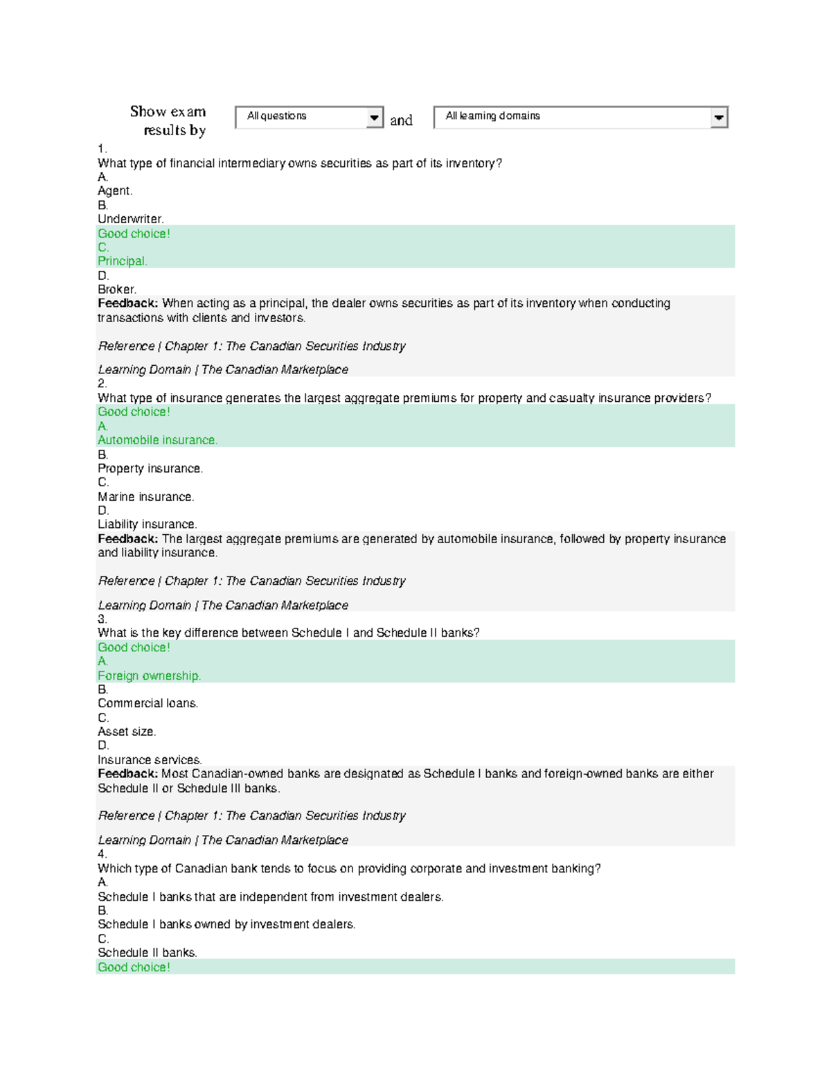 CSC-1 Checks 1 - Show exam results by All questions and All learning ...