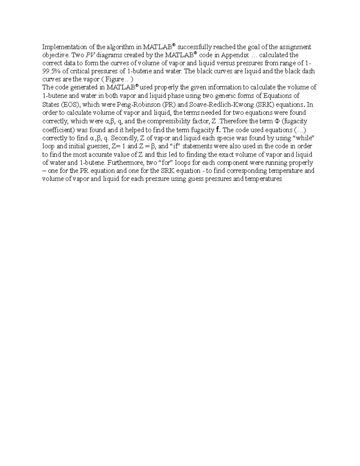 Result and discussion project 1 - Implementation of the algorithm in ...