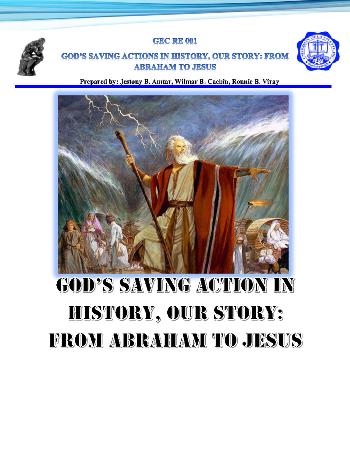 MOD 1 RE 1 - Studies at the university for 5 years - PRELIMINARY (Weeks ...