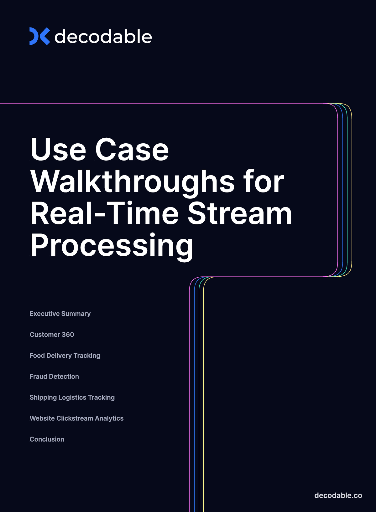 Use Case Walkthroughs for Real-Time Stream Processing - - $%" , (( +' - Studocu