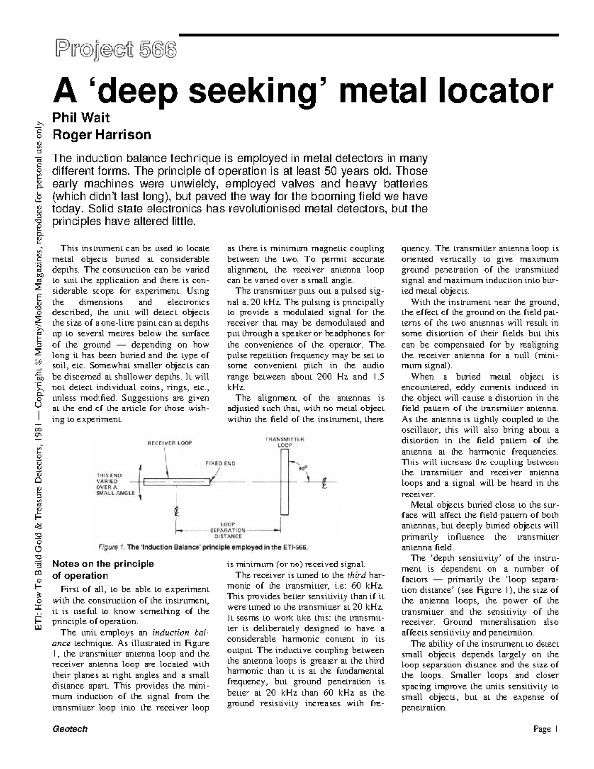 Deepseeker 150 - eletronica passo a passo - ETI: How To Build Gold ...