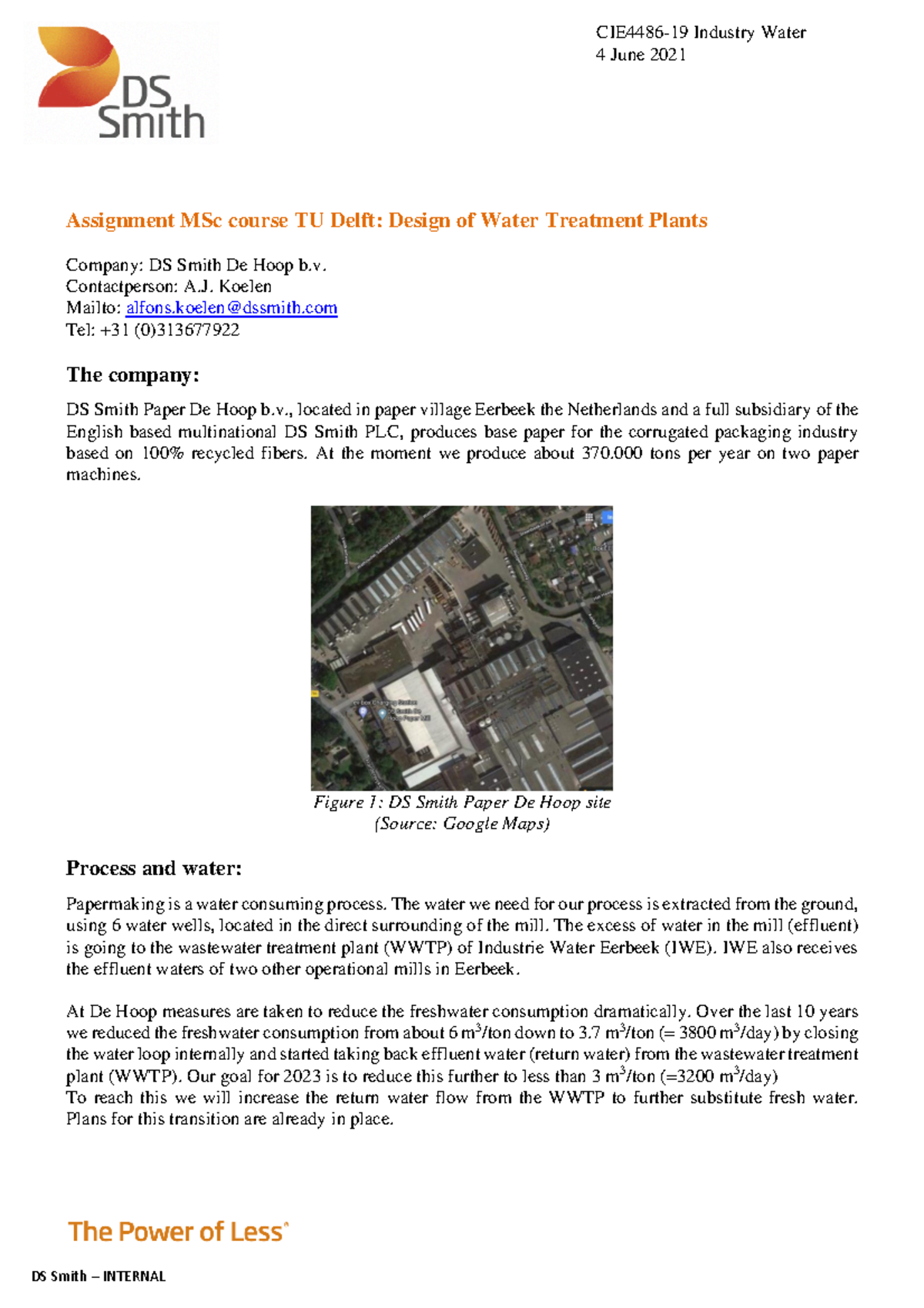 Assignment DS Smith TU Delft 2021 - 4 June 2021 Assignment MSc course ...