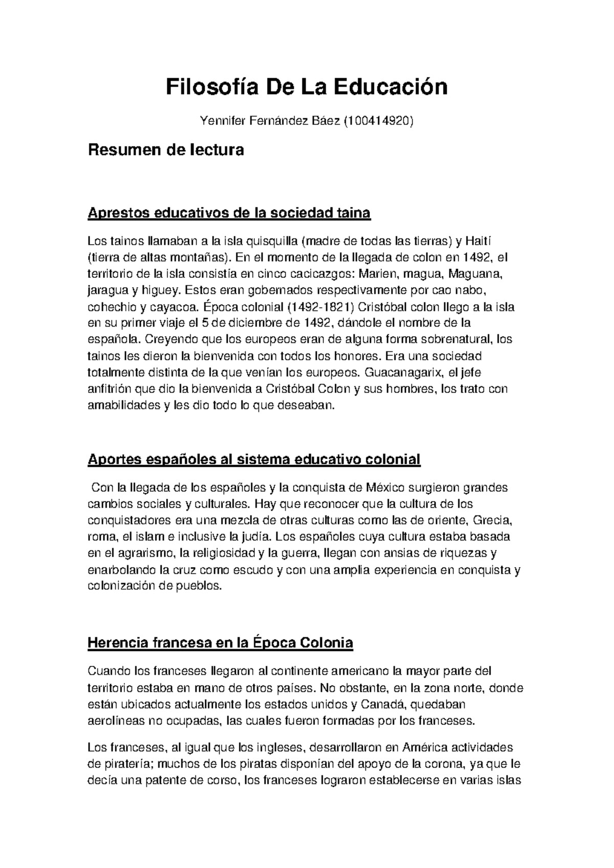 Resumen de lectura - La filosofía educativa tiene sus manifestaciones ...