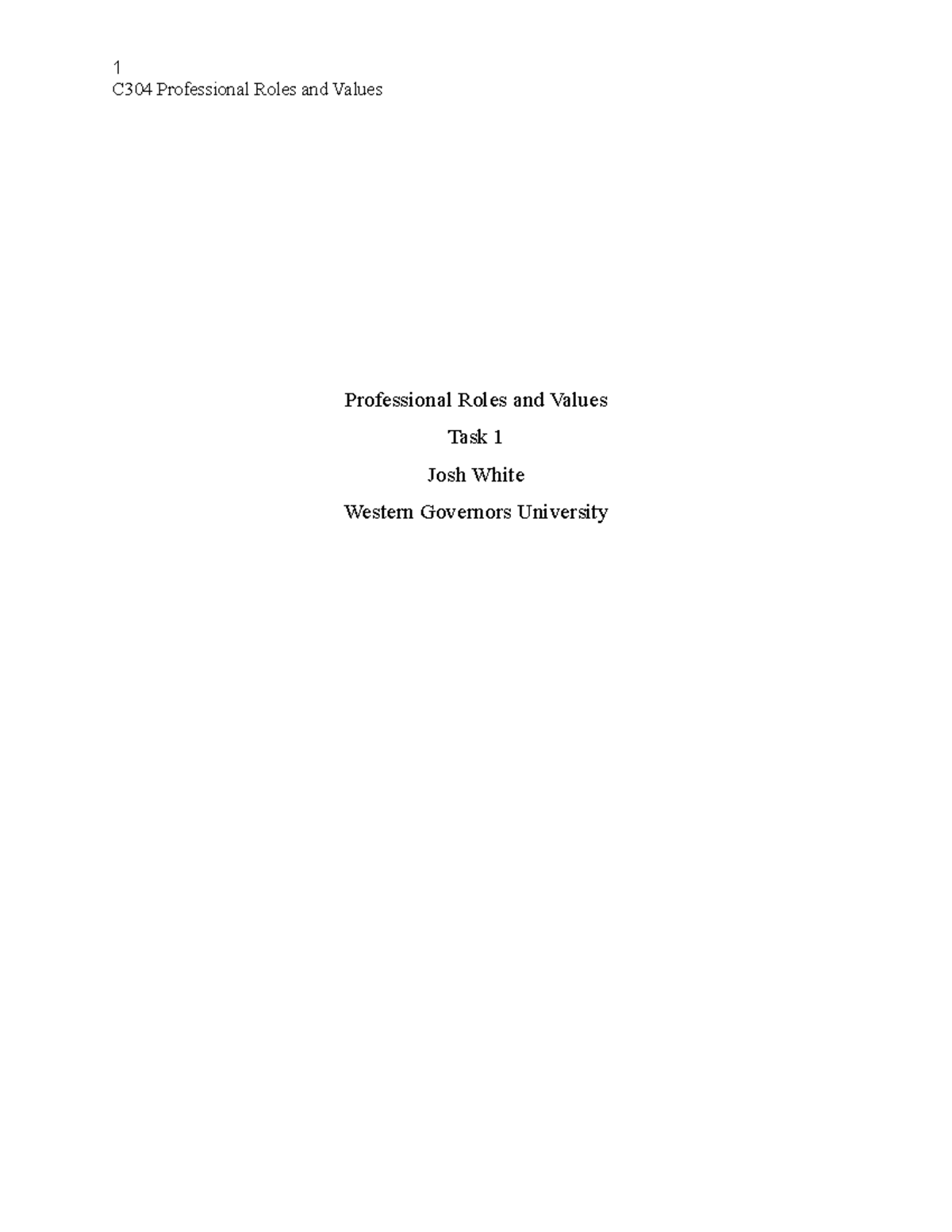 C304 t1 - Grade: pass - C 304 - WGU - Studocu