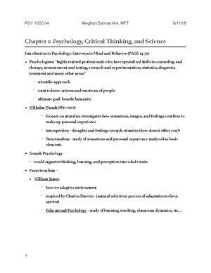 Chapter 2 Notes - 9/21: Chapter 2: Neurons, Hormones, and the Brain ...