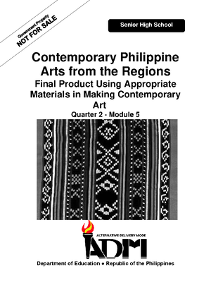 Copy-of-Q2 Module-4 - CPAR MODULE - Contemporary Philippine Arts from the Regions Quarter 2 ...
