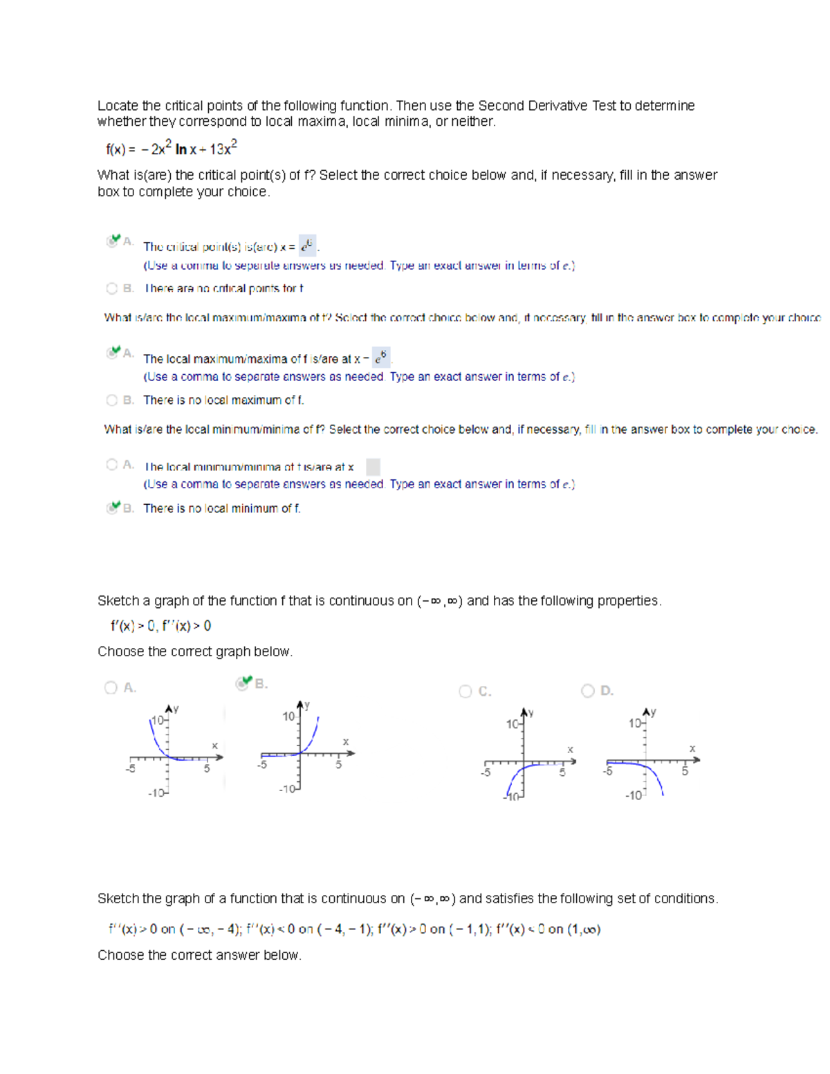 HW Section 14 - Teach by Prof.Weidong Chen - Locate the critical points of the following ...