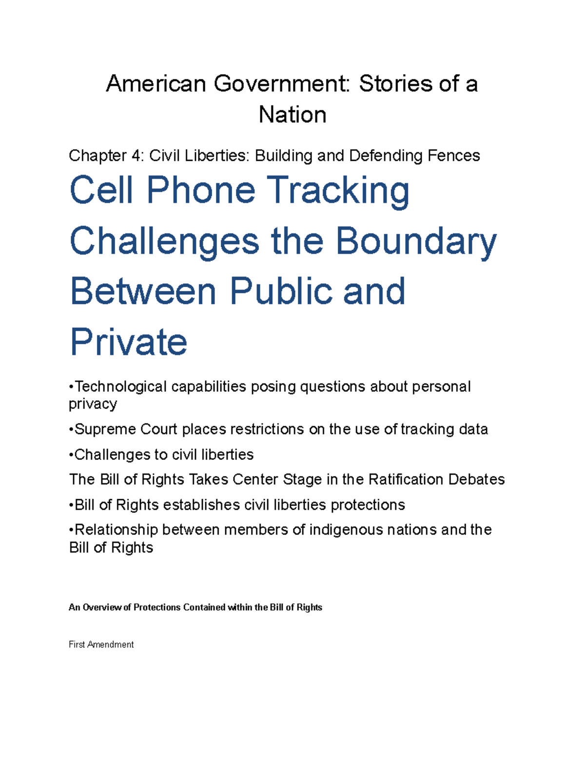 Chapter 4 - psci-2305 Prof. Megan Todd - American Government: Stories ...
