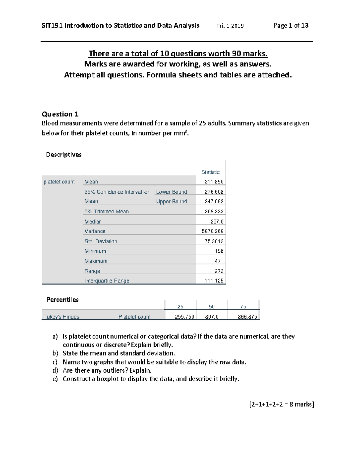 Sample/practice exam 2019, questions - Warning: TT: undefined function: 32 Warning: TT ...