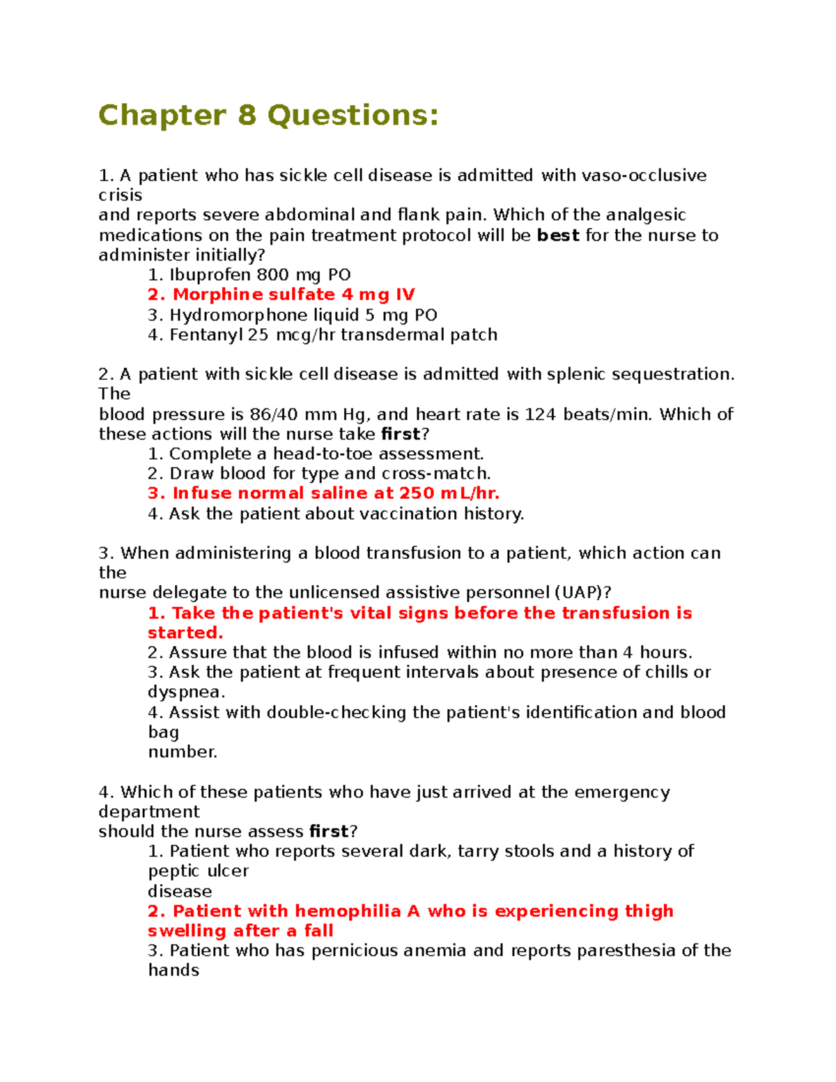 ANSWERS TO Chapter 8 LaCharity Text Questions - Chapter 8 Questions: A ...