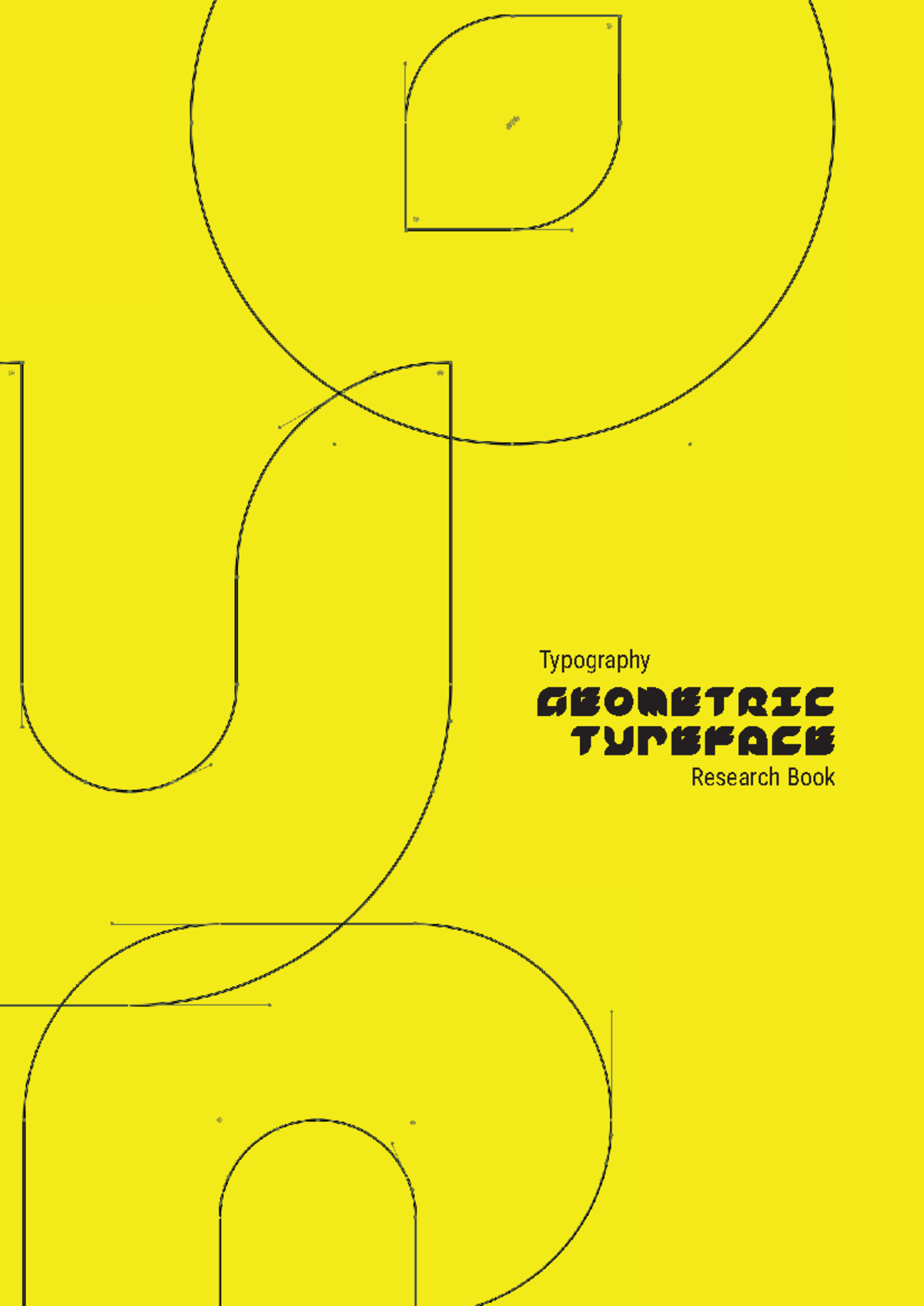 Geometric Typeface Booklet Print - Typography Research Book Typography ...
