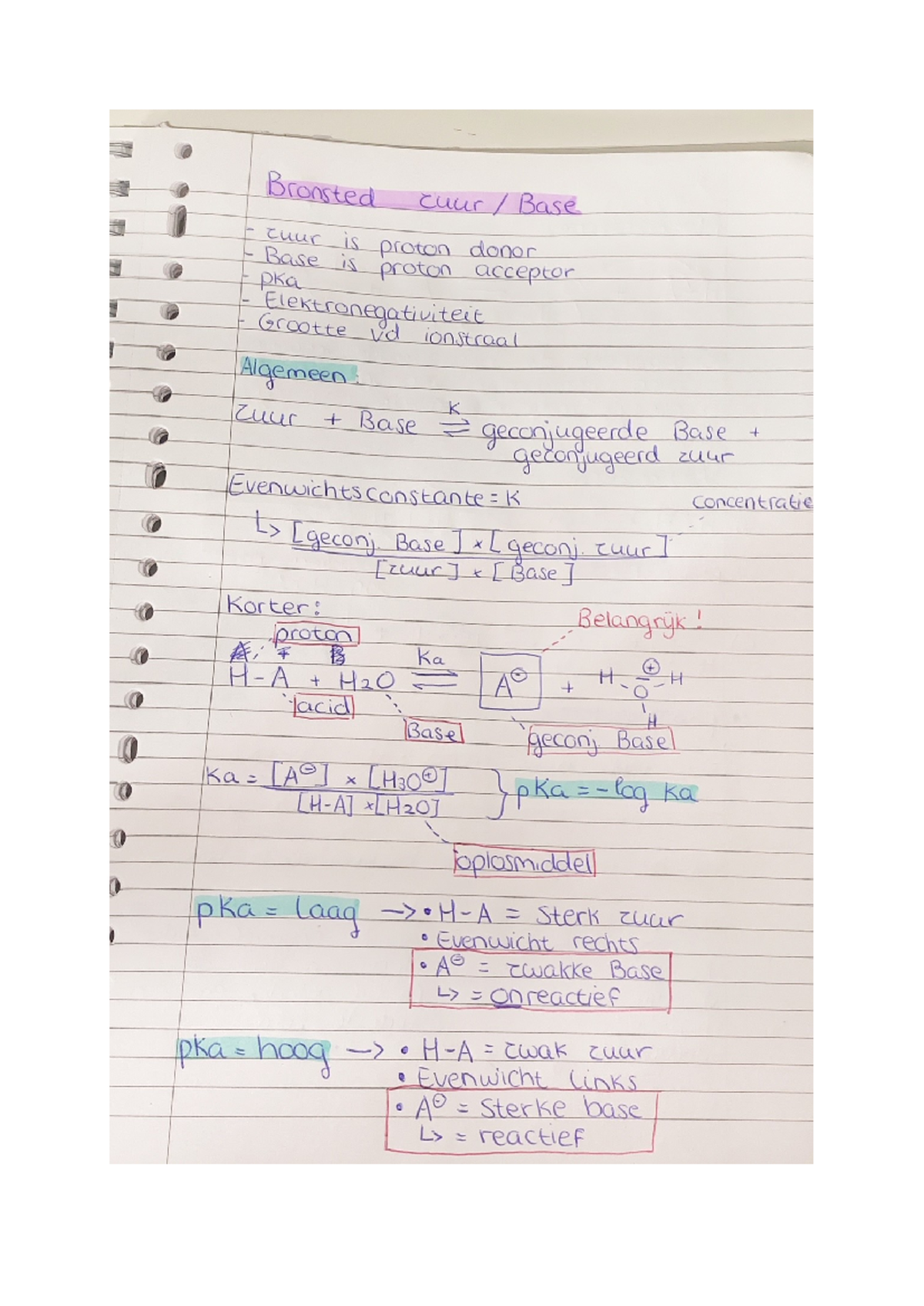 Thuisopdracht 1 oc2 zuur base - Organische chemie 2 (OC2) - Studeersnel