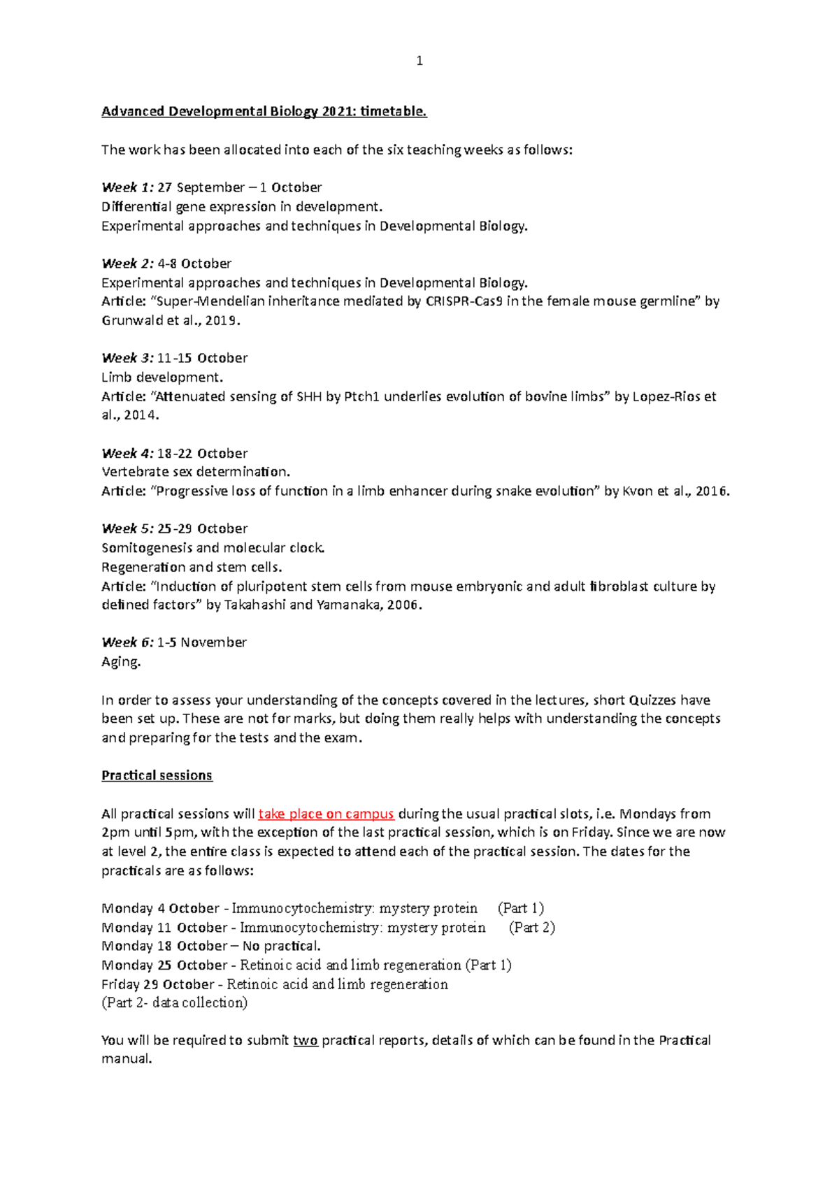 Course information -ADB 2021 for advanced developmental biology ...