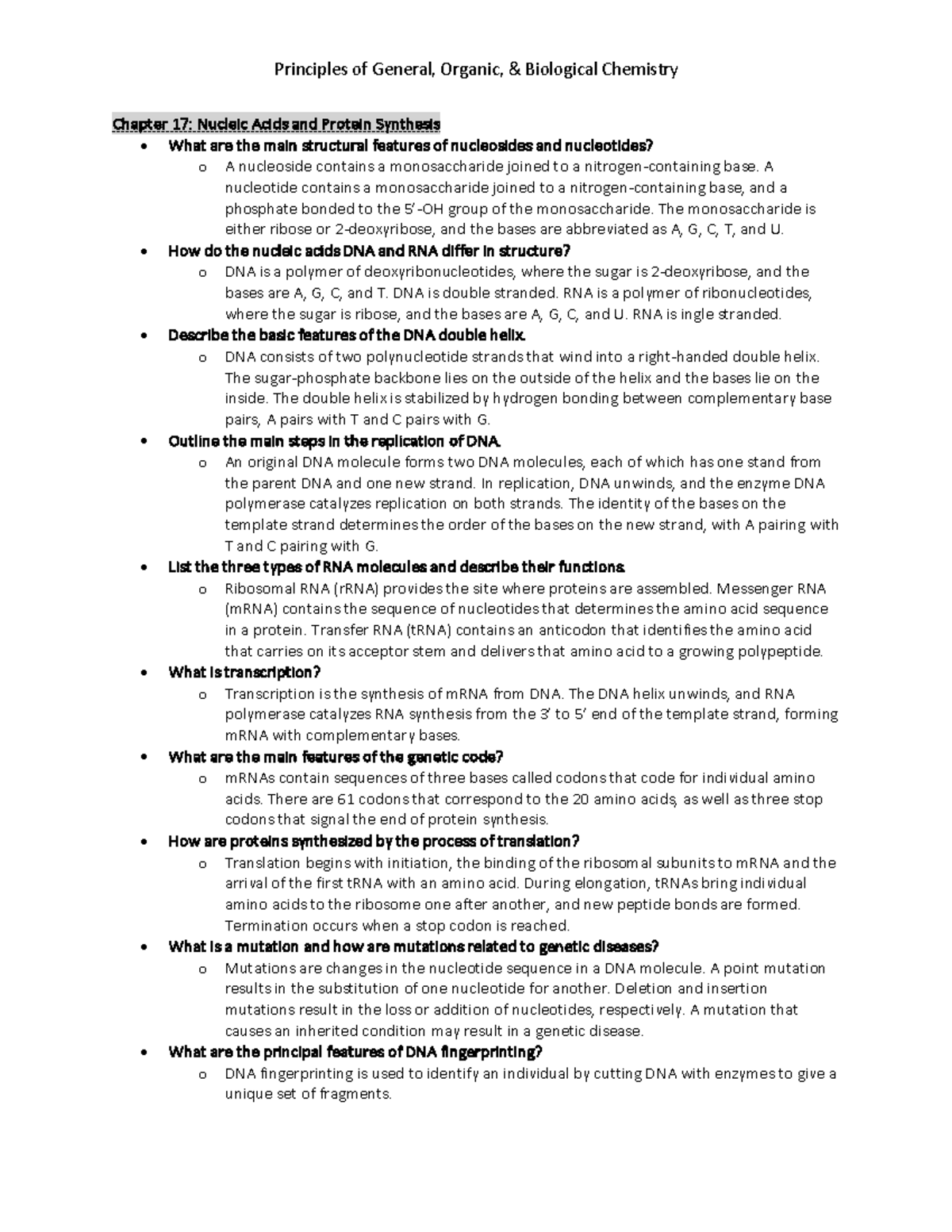 Principles of General, Organic, & Biological Chemistry Key Concepts 17 ...