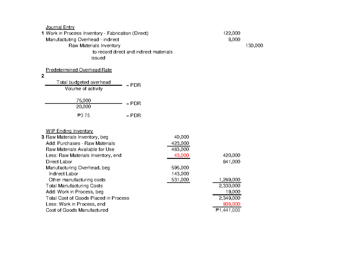Sample/practice exam 4 February 2021, answers - Journal Entry 1 Work in ...