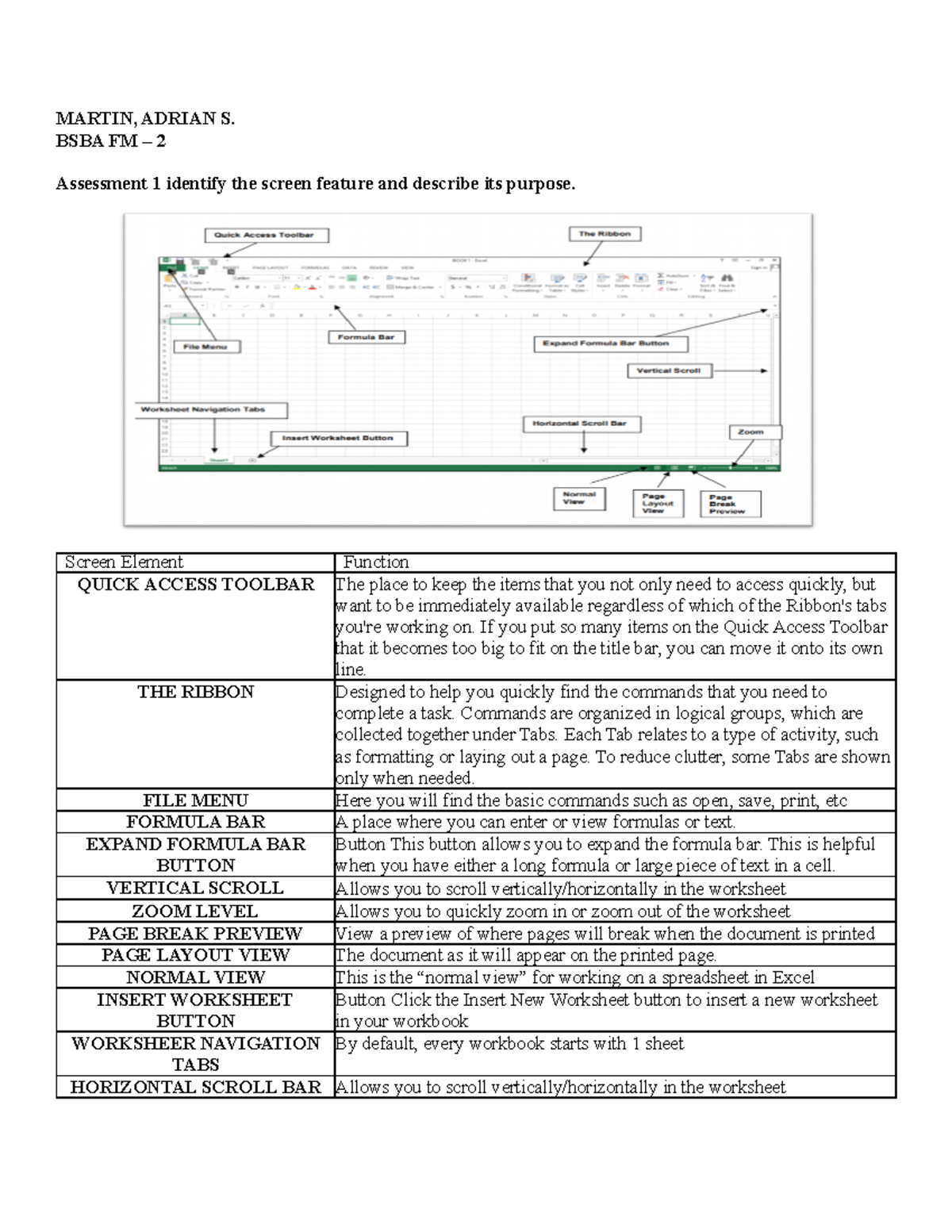 Module 7 - notes - MARTIN, ADRIAN S. BSBA FM – 2 Assessment 1 identify ...