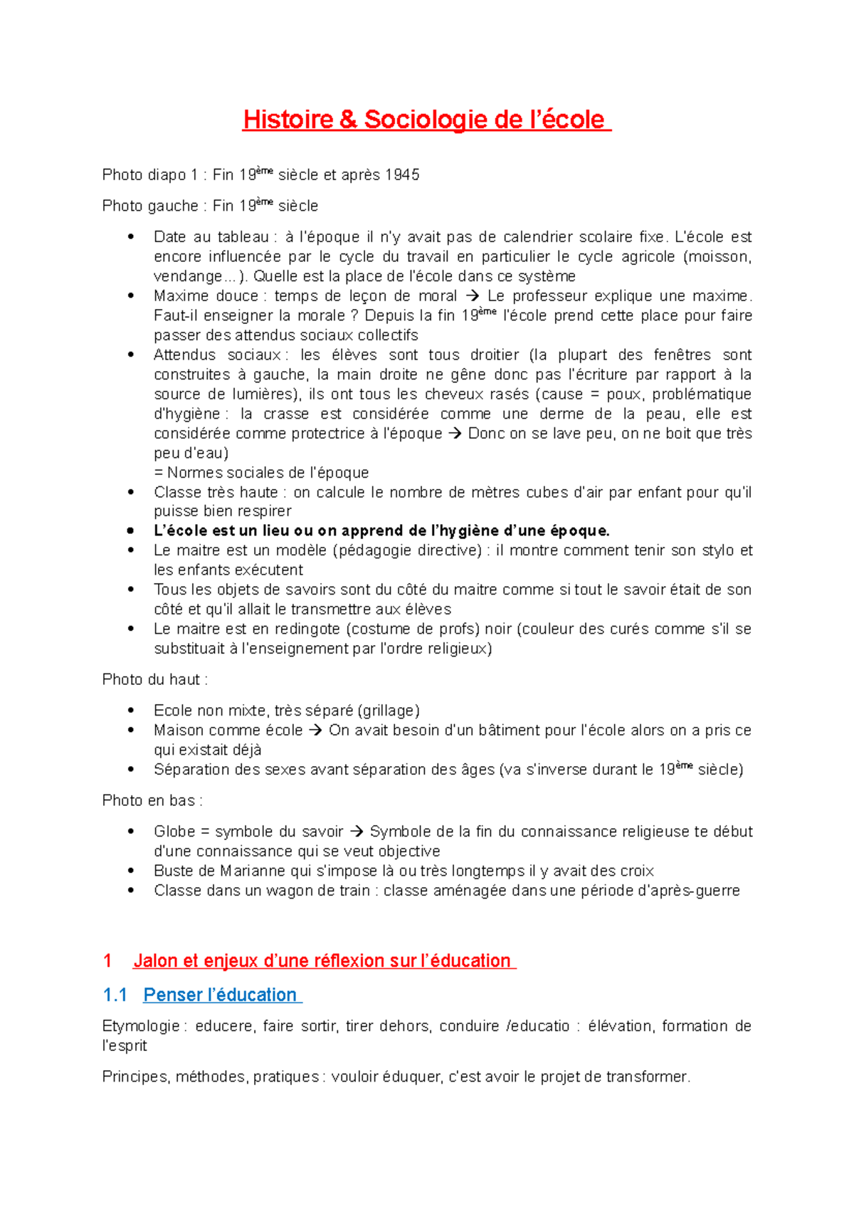 Histoire & Sociologie de l'école - Histoire & Sociologie de l’école ...