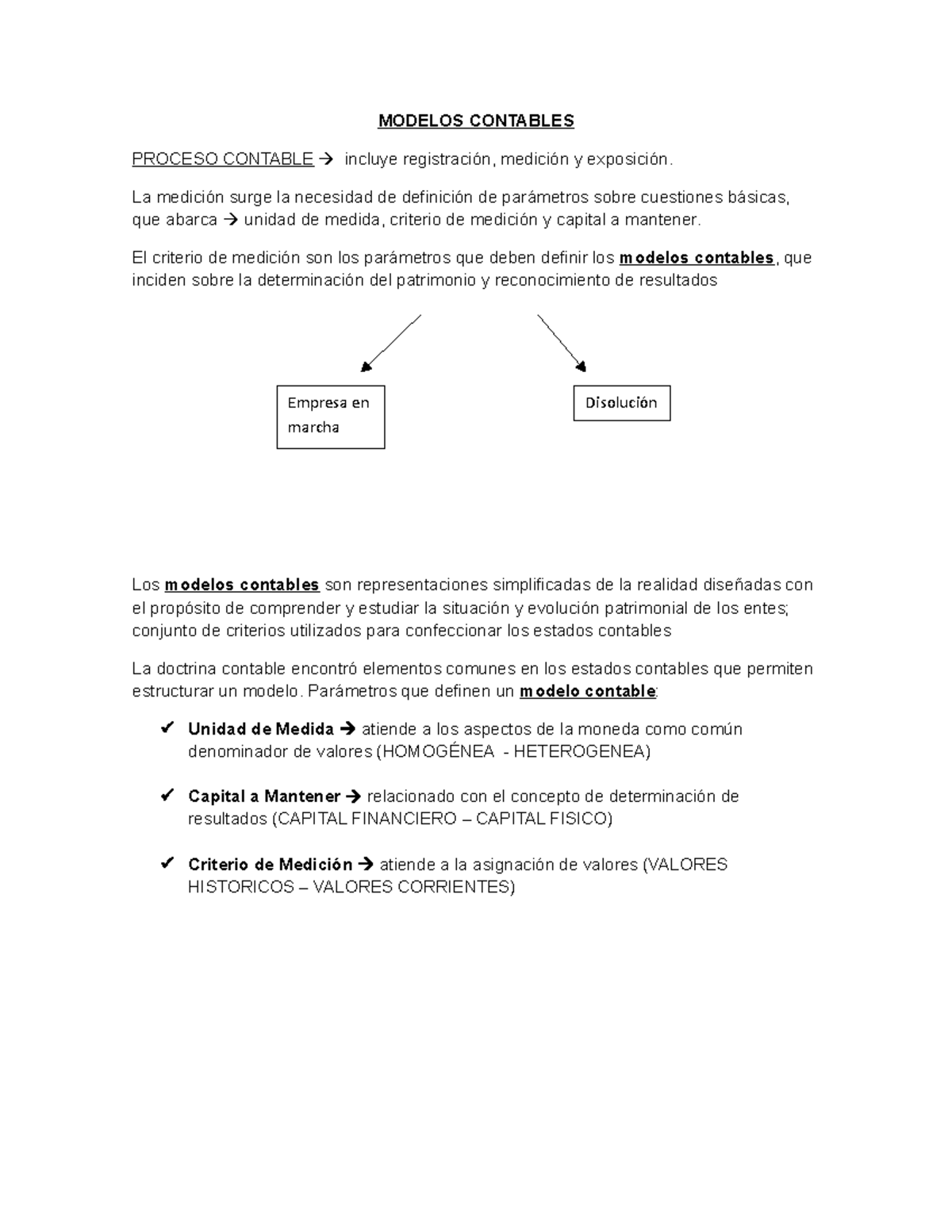 Modelos Contables - teoria contable - Teoría Contable - UBA - Studocu